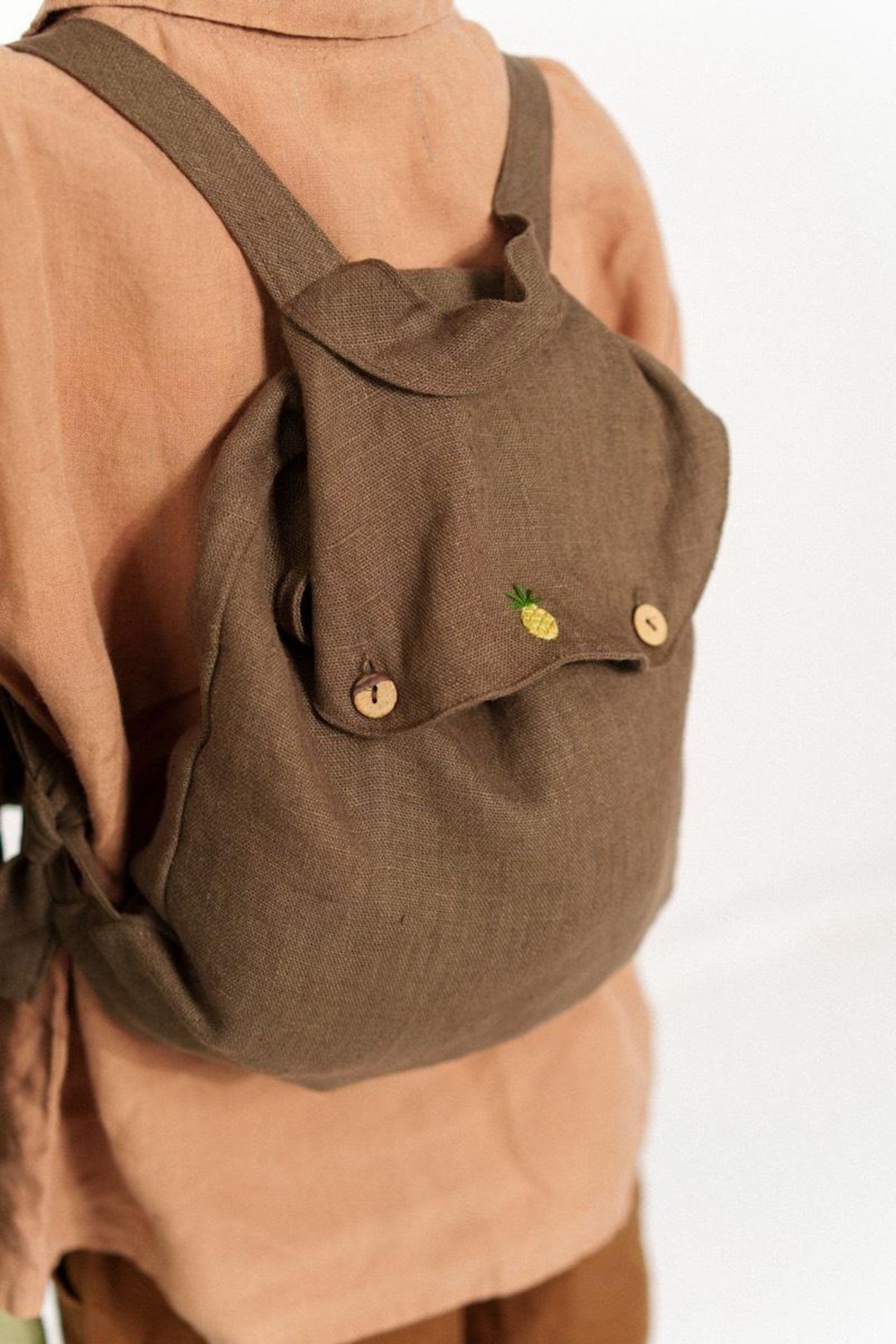 Linen Backpack for Picnic and Adventure, Crafted From Durable Linen ...