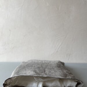 Linen Packing Bag From Linen Leftovers Sustainable Storage Shoe Bag ...
