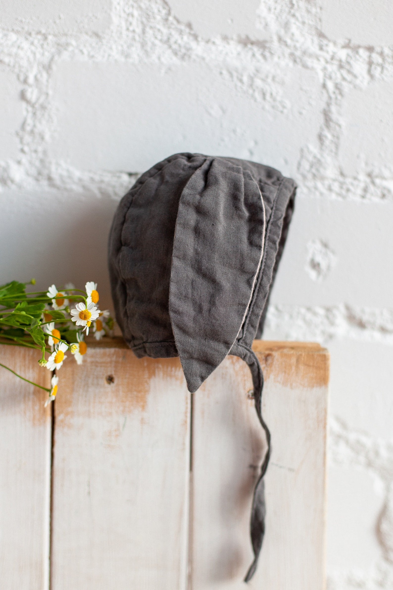 Linen Bunny Bonnet | Etsy