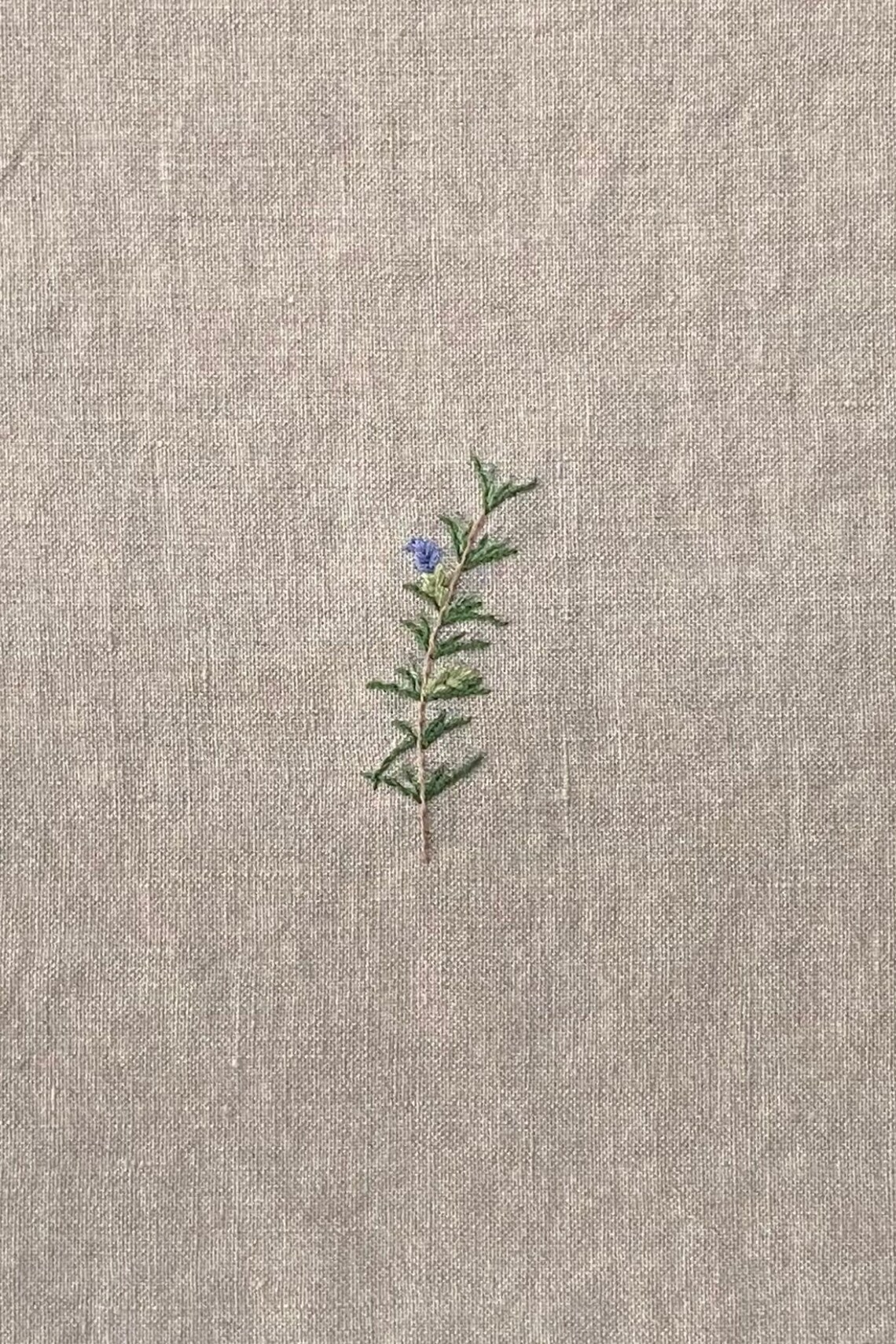 Handmade Embroidery "rosemary" | Customized Personalised Items - Etsy