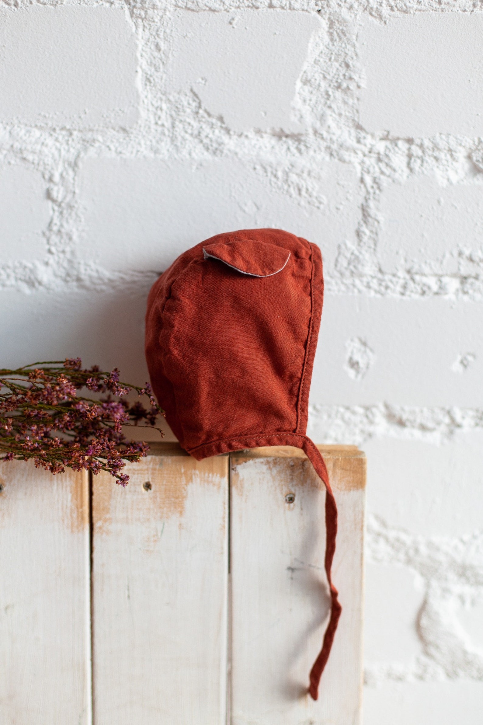 Linen Bear Bonnet | Etsy
