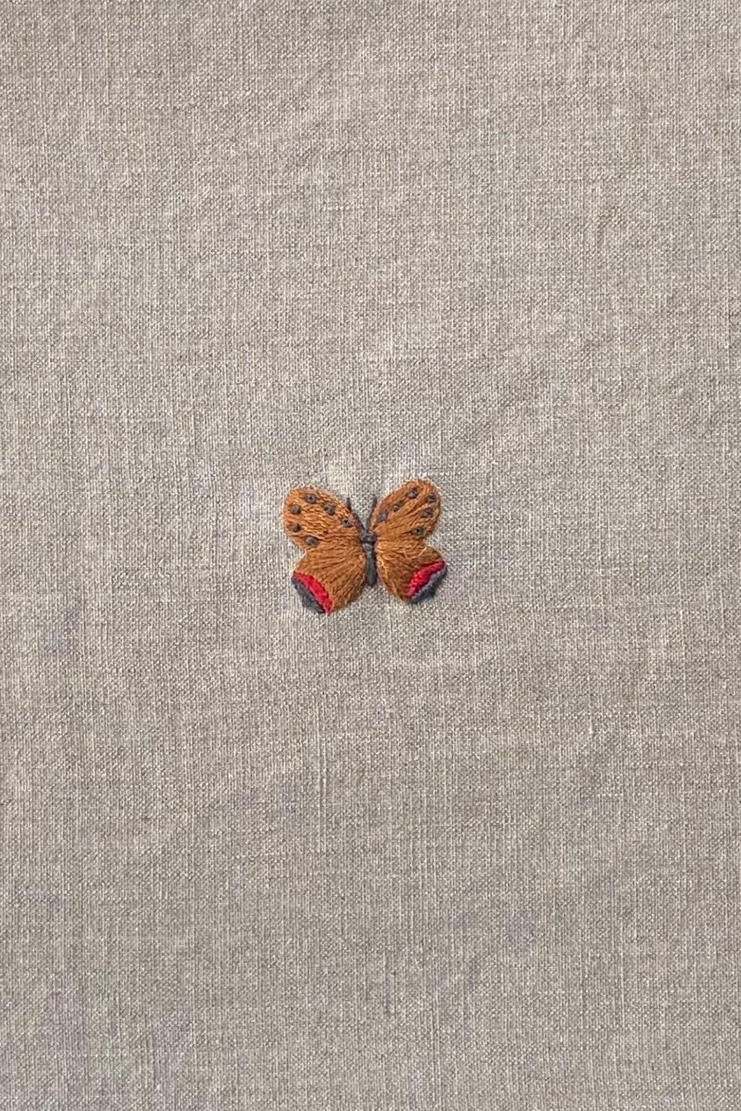 Handmade Embroidery "butterfly Lucia (3.2x2.5cm)" | Customized ...