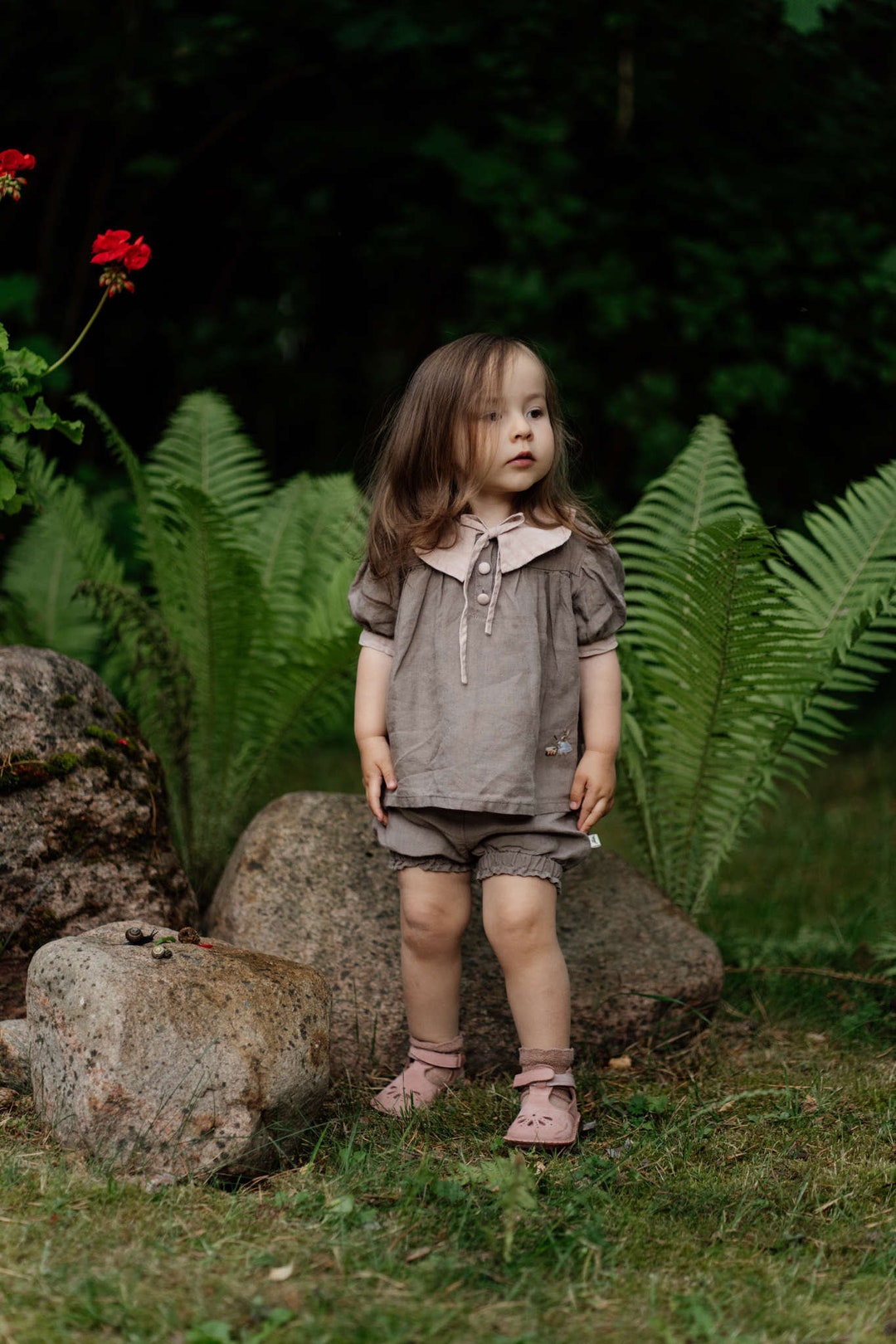 Linen Blouse Dorothy for Girls, Linen Classic Blouse, Linen Baby Top ...