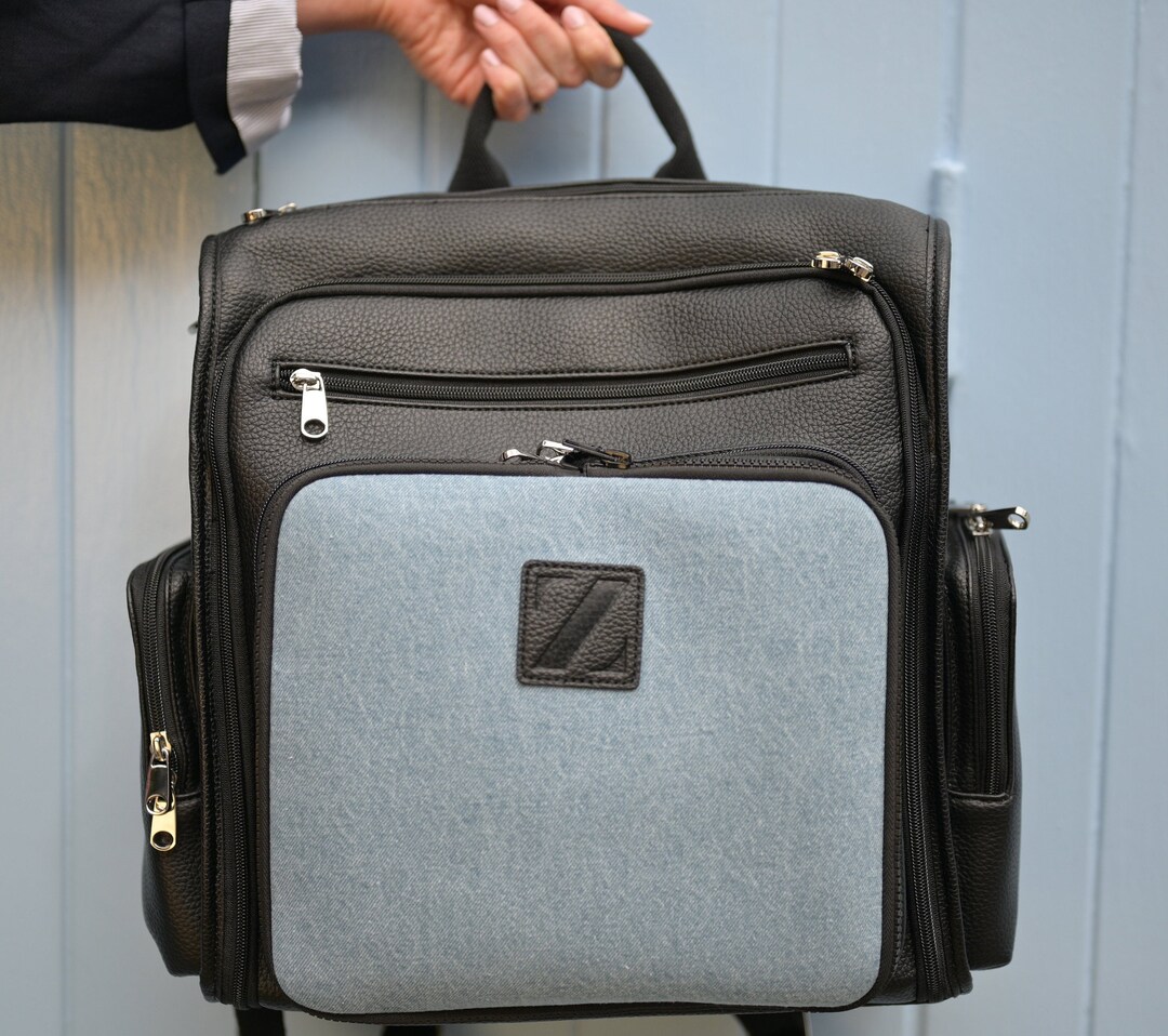 Coloured Patches for Zellie Backpack Vegan Leather Black Rucksack ...