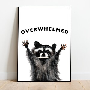 Raccoon Hands Cute Printable PNG, Digital Download Raccoon Wall Art ...