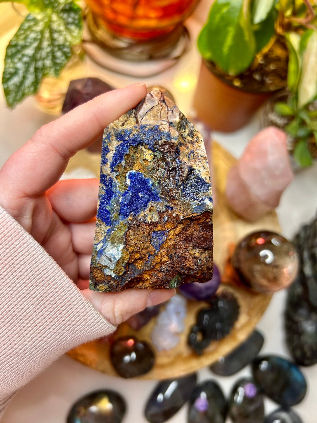 Azurite Raw Specimen Malachite Specimen Geodes Natural Crystals Rare ...