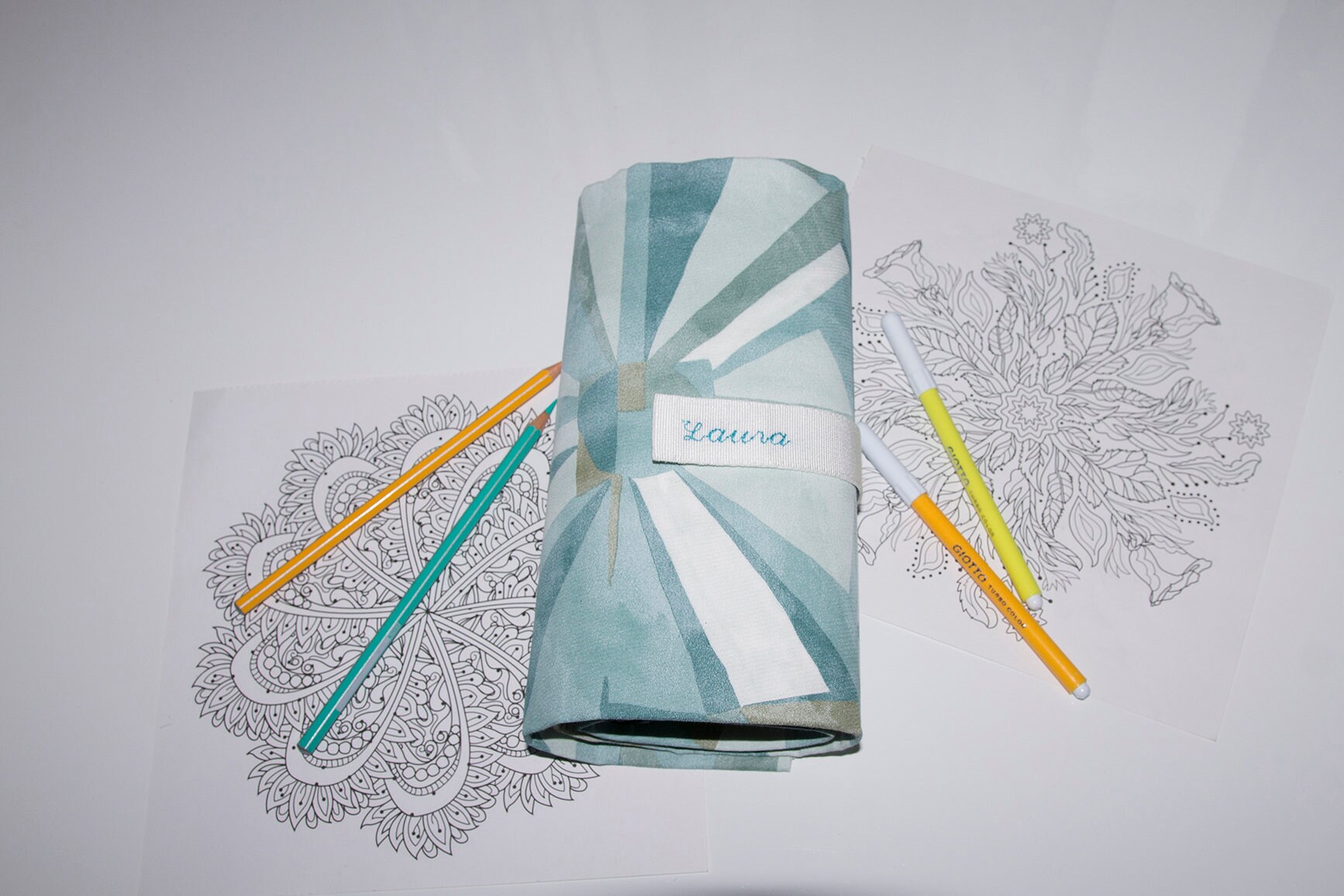 Pencil Roll Pencil Case Pen Wrap. Personalized Gift for | Etsy