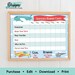 Editable Airplane Reward Chart Printable | Kids Travel or Behavior ...