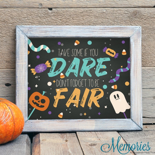 Halloween Candy Sign - Etsy