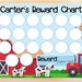 Farm Reward Chart for Kids Editable | Boy Printable Barn Animal ...