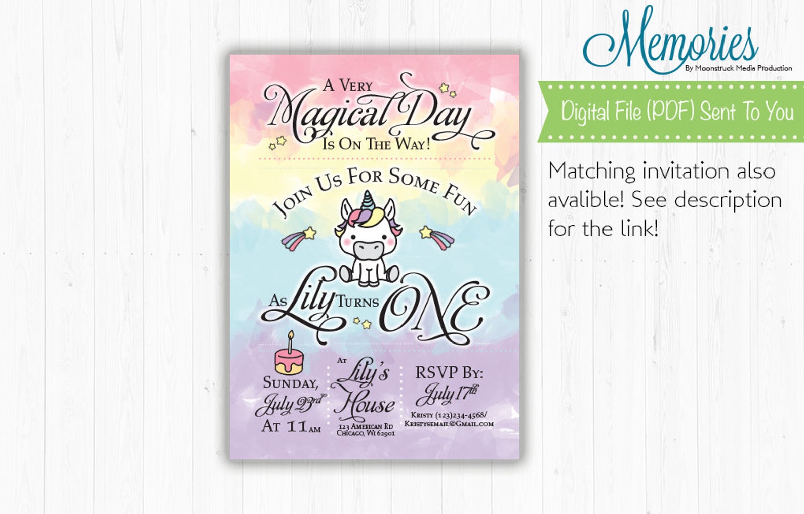 Editable Rainbow Unicorn Name Tags - Etsy