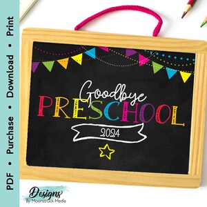 Goodbye Preschool, Last Day of School, Last Day of Preschool, Preschool ...