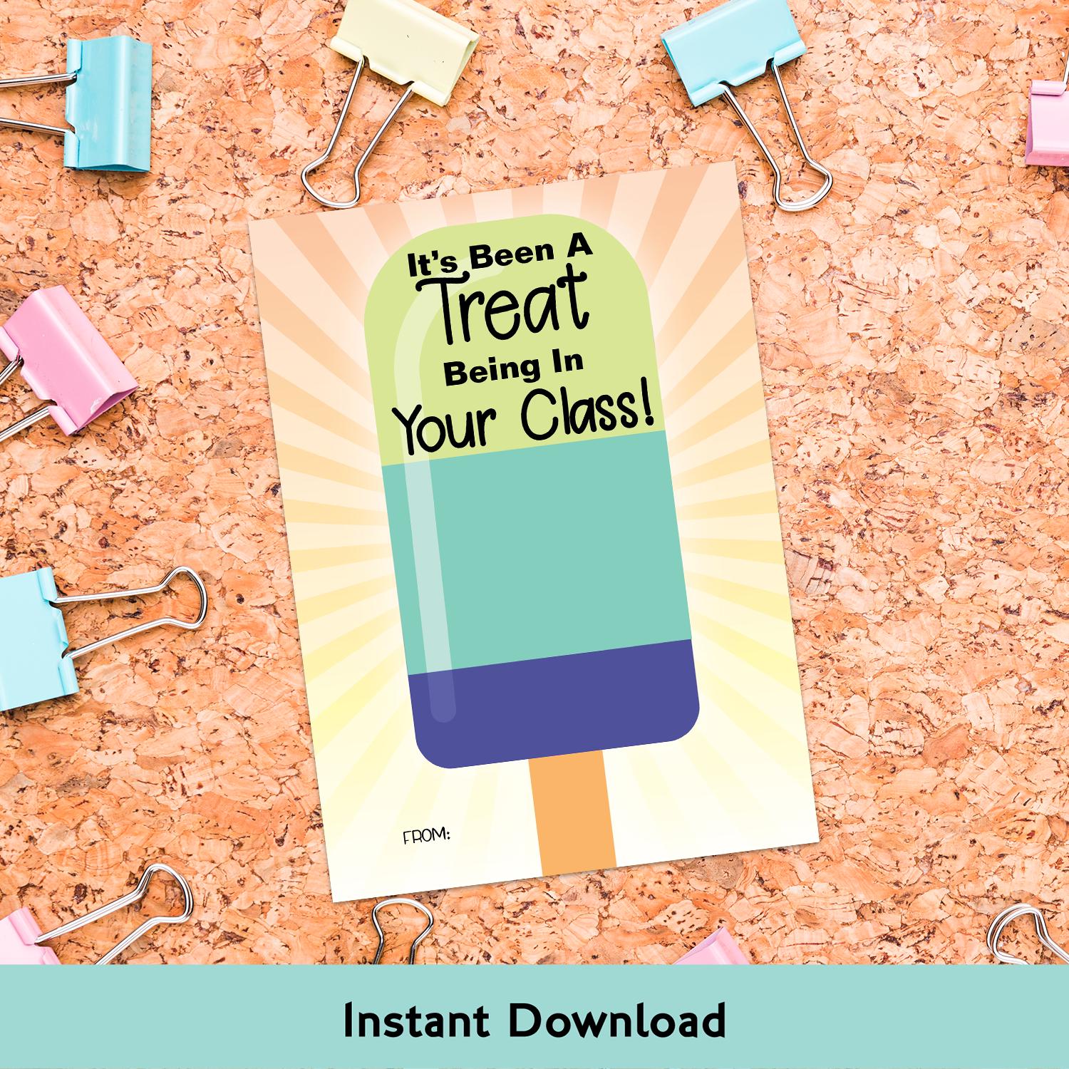 It's Been a Treat Teacher Gift Card Holder | Popsicle Teacher ...