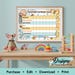 Basketball Reward Chart for Kids | Editable Weekly Chore Tracker ...