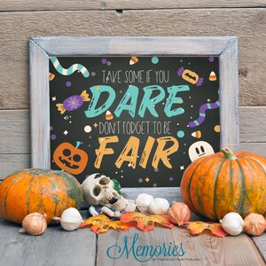 Halloween Candy Sign Take Some If You Dare - Etsy