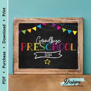 Goodbye Preschool, Last Day of School, Last Day of Preschool, Preschool ...