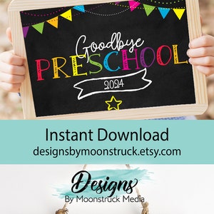 Goodbye Preschool, Last Day of School, Last Day of Preschool, Preschool ...