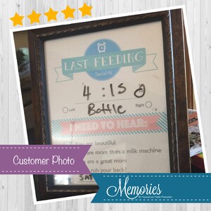 Baby Feeding Tracker Sign Pink Purple - Etsy
