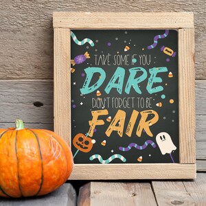 Halloween Candy Sign Take Some If You Dare - Etsy