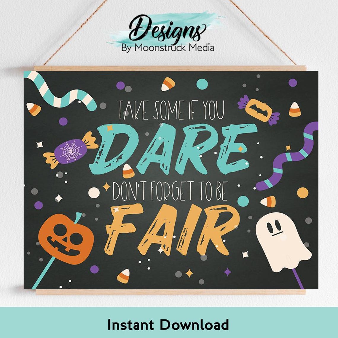 Halloween Trick or Treat Sign Printable | Please Take One Candy Bowl ...