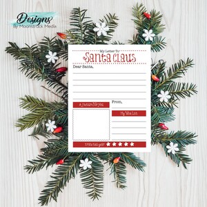 Letter to Santa Printable for Kids | Fill in the Blank Santa Letter ...