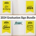 2024 Graduation Sign Decoration Bundle,high School Grad, Grad Party ...
