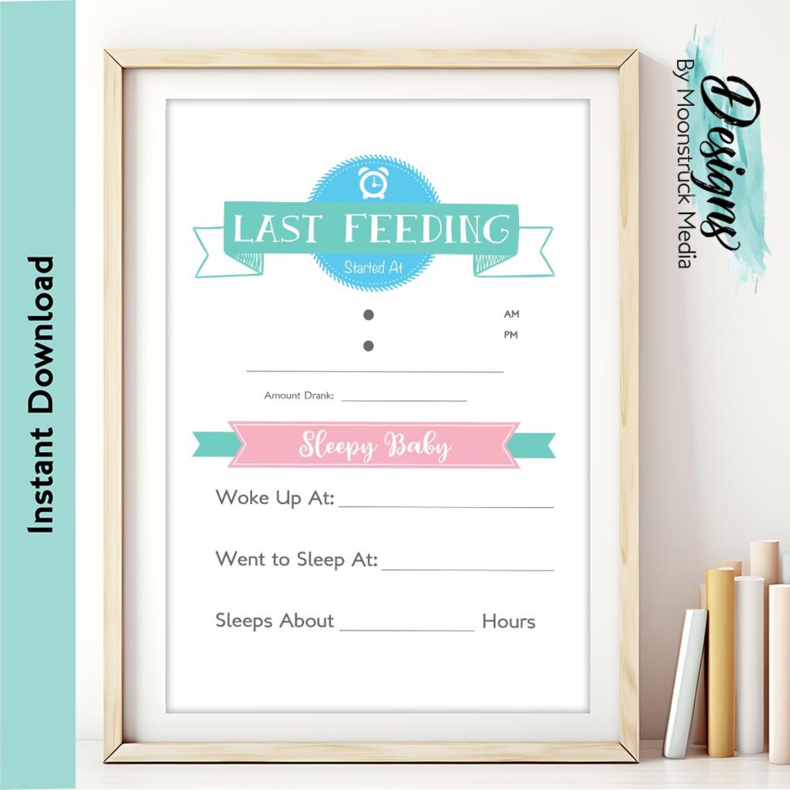 Baby Feeding and Sleeping Log Printable | Newborn Tracker Sheet | Last ...