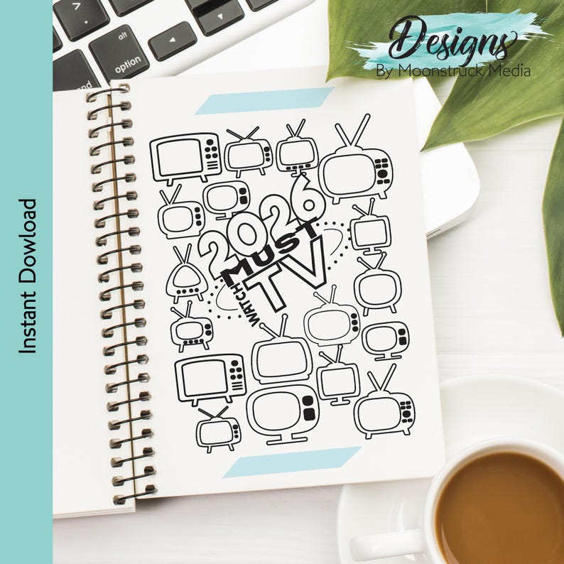 2026 TV Show Tracker Printable | TV Series Watchlist Journal | Episode ...