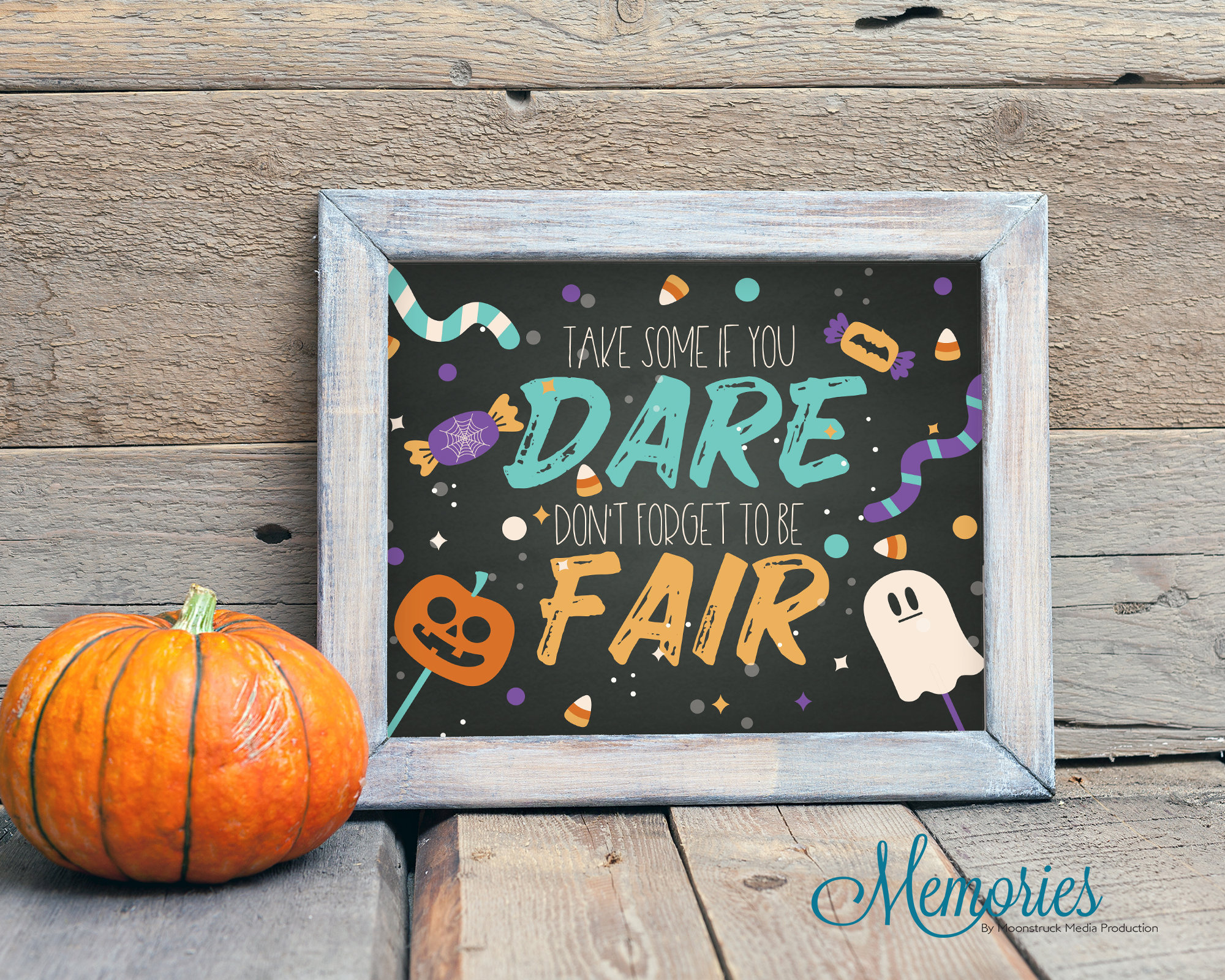 Halloween Candy Sign Take Some If You Dare | Etsy