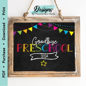 Goodbye Preschool, Last Day of School, Last Day of Preschool, Preschool ...