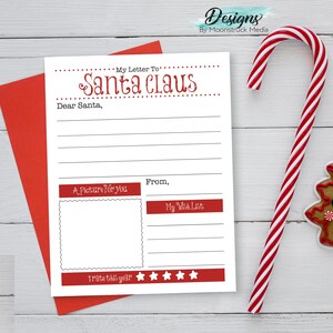 Letter to Santa Printable for Kids | Fill in the Blank Santa Letter ...