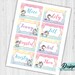 Editable Rainbow Unicorn Name Tags - Etsy