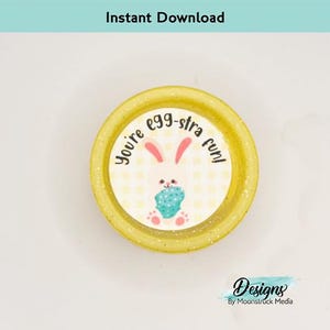 Easter Playdough Topper Printable | Bunny Party Favor | Classroom Treat ...