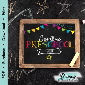 Goodbye Preschool, Last Day of School, Last Day of Preschool, Preschool ...