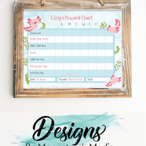Editable Axolotl Reward Chart Printable | Cute Reading or Behavior ...