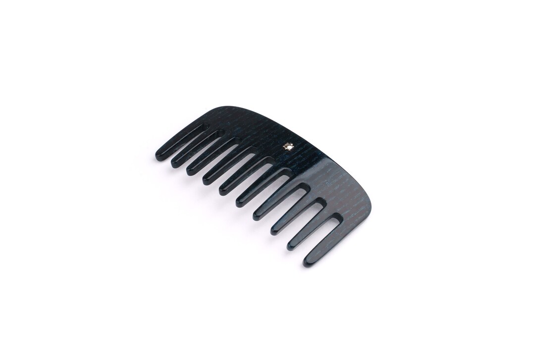 Night Blue - Turtle Story Hair Comb -handmade From Italian Cellulose ...