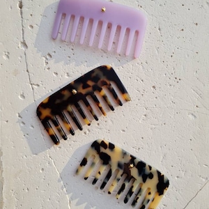 Turtle Story Hair Comb -handmade From Italian Cellulose Acetate ...