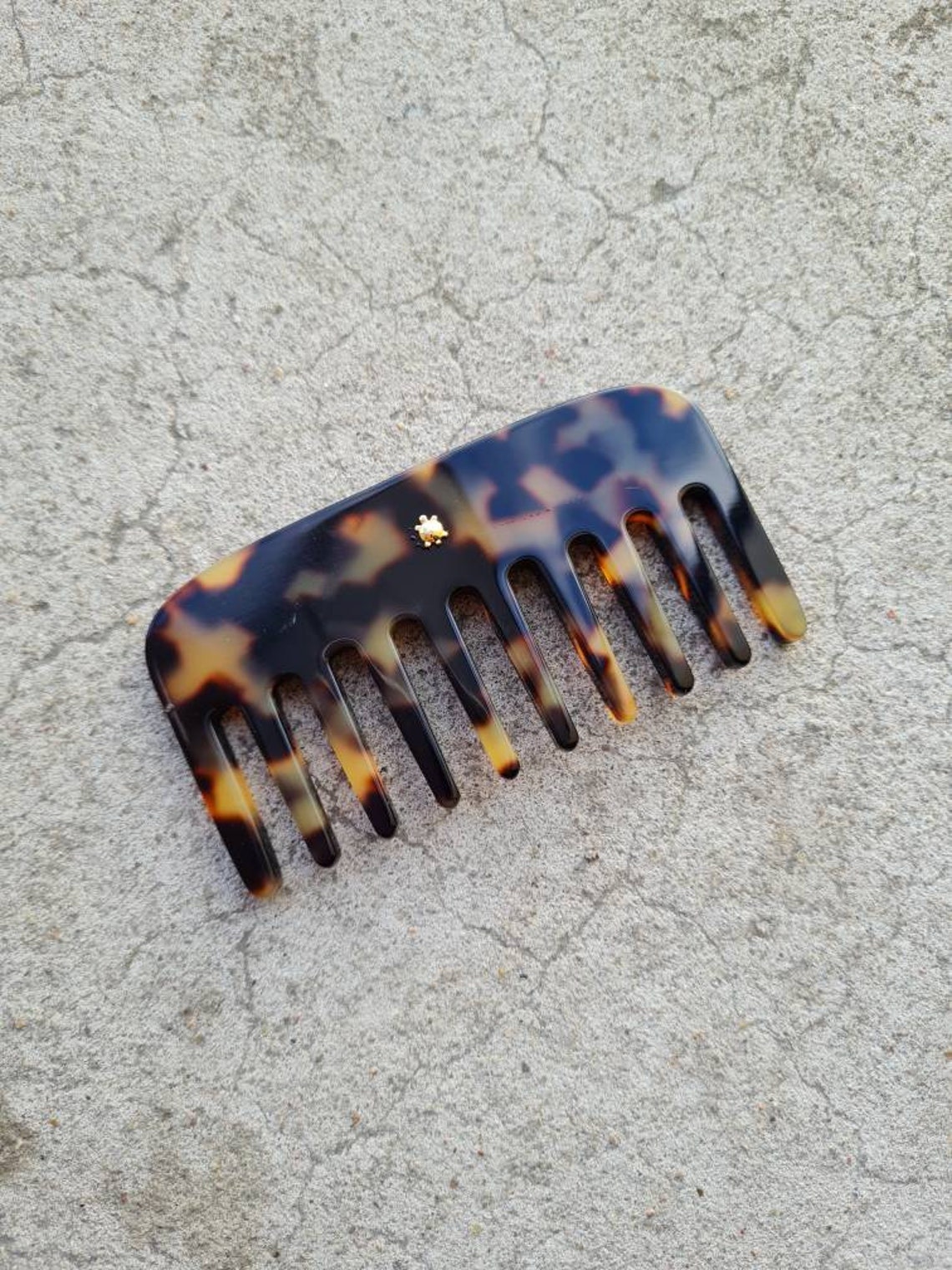 Turtle Story Hair Comb handmade From Italian Cellulose - Etsy