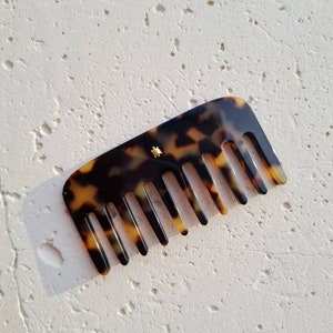 Turtle Story Hair Comb -handmade From Italian Cellulose Acetate ...