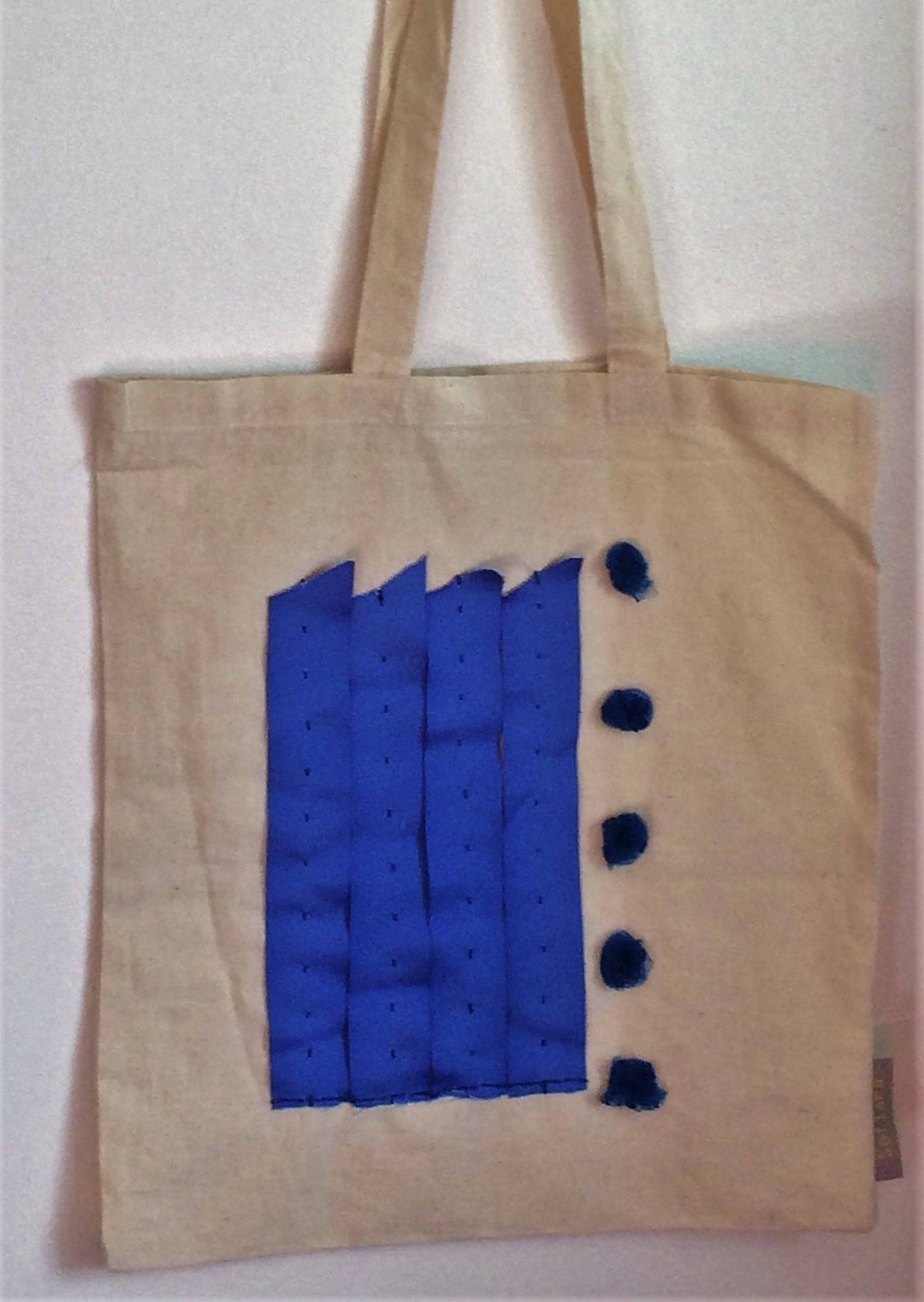 Tote Bag Blue Building - Etsy