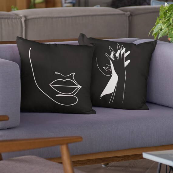 Square Pillow Line Drawing