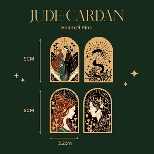 Jude + Cardan Enamel Pins - Etsy