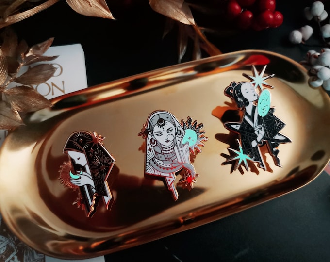 Moon Glow in the Dark Enamel Pin - Etsy Canada