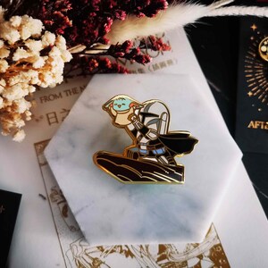 Mando & Grogu Enamel Pin - Etsy