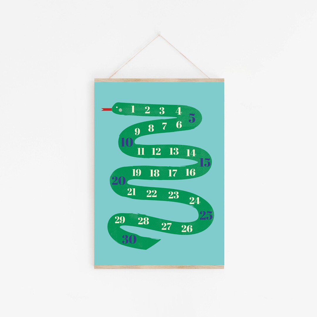 Snake Counting Art Print Nursery Art Print Nursery Decor Nursery Wall ...