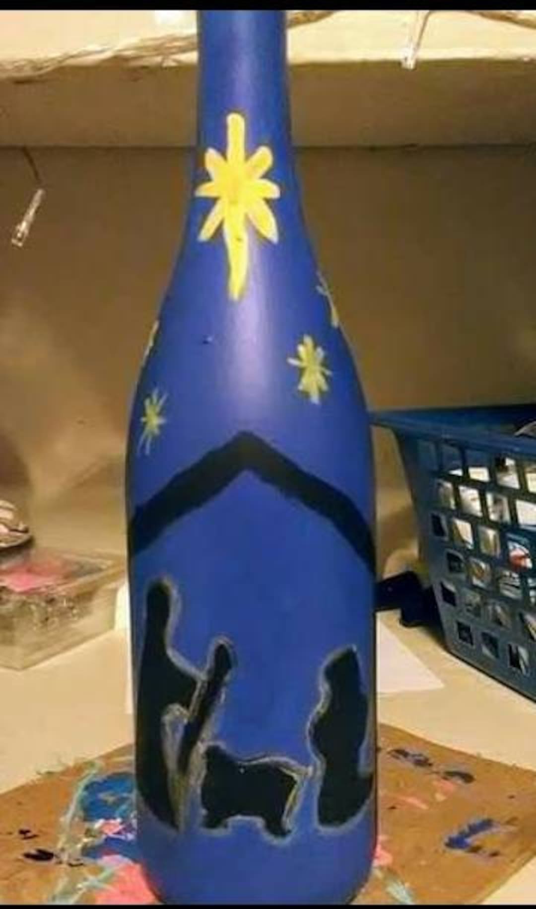 Christmas Nativity Wine Bottle - Etsy Australia