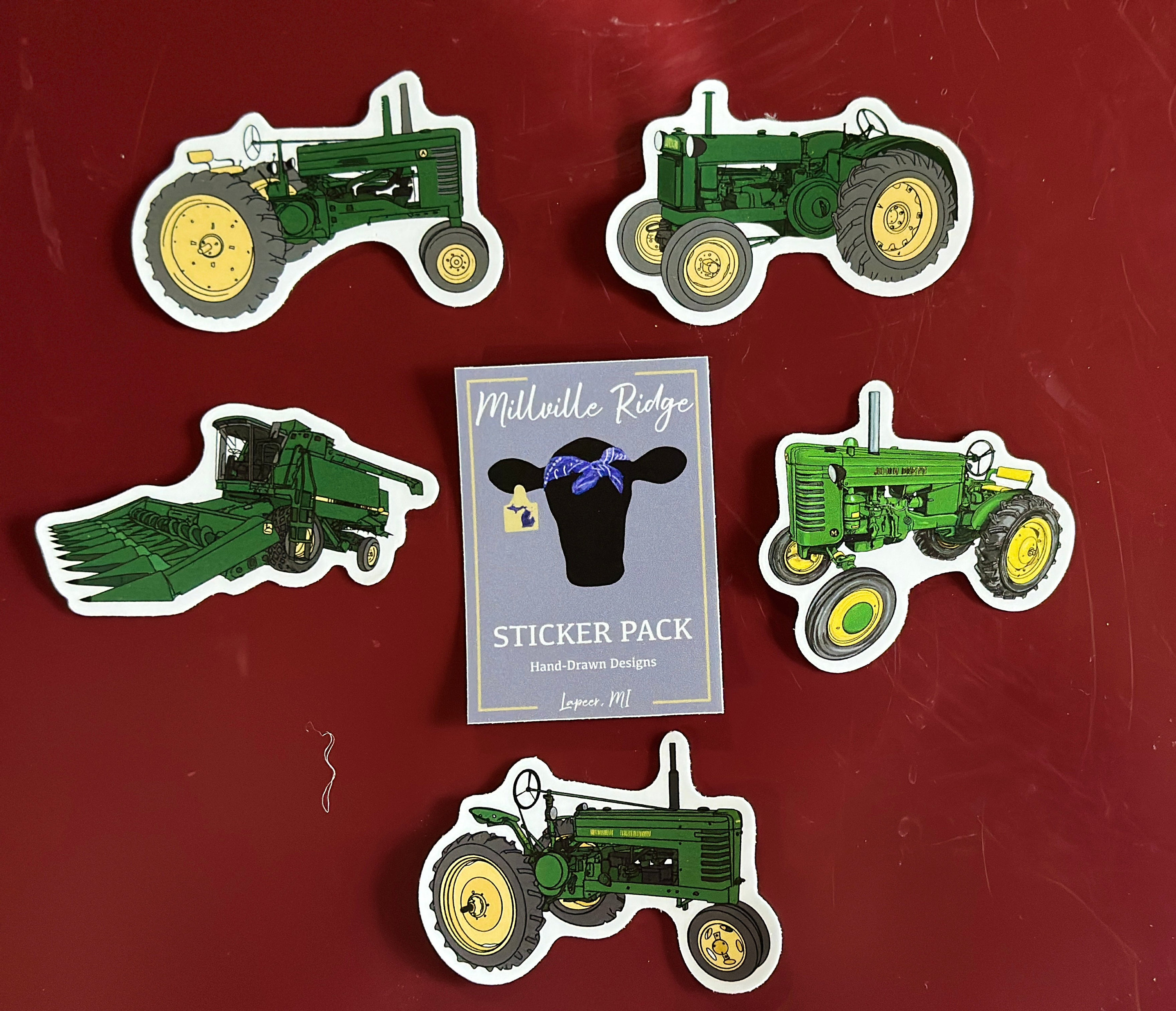 Tractor Sticker Pack - Etsy
