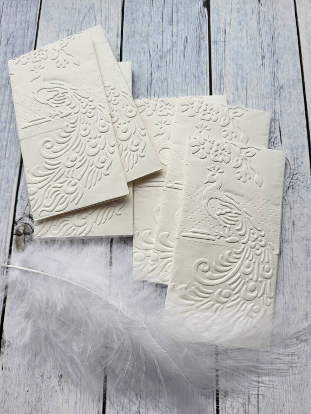10x lágrimas de alegría pañuelos de pavo real en relieve - Etsy España