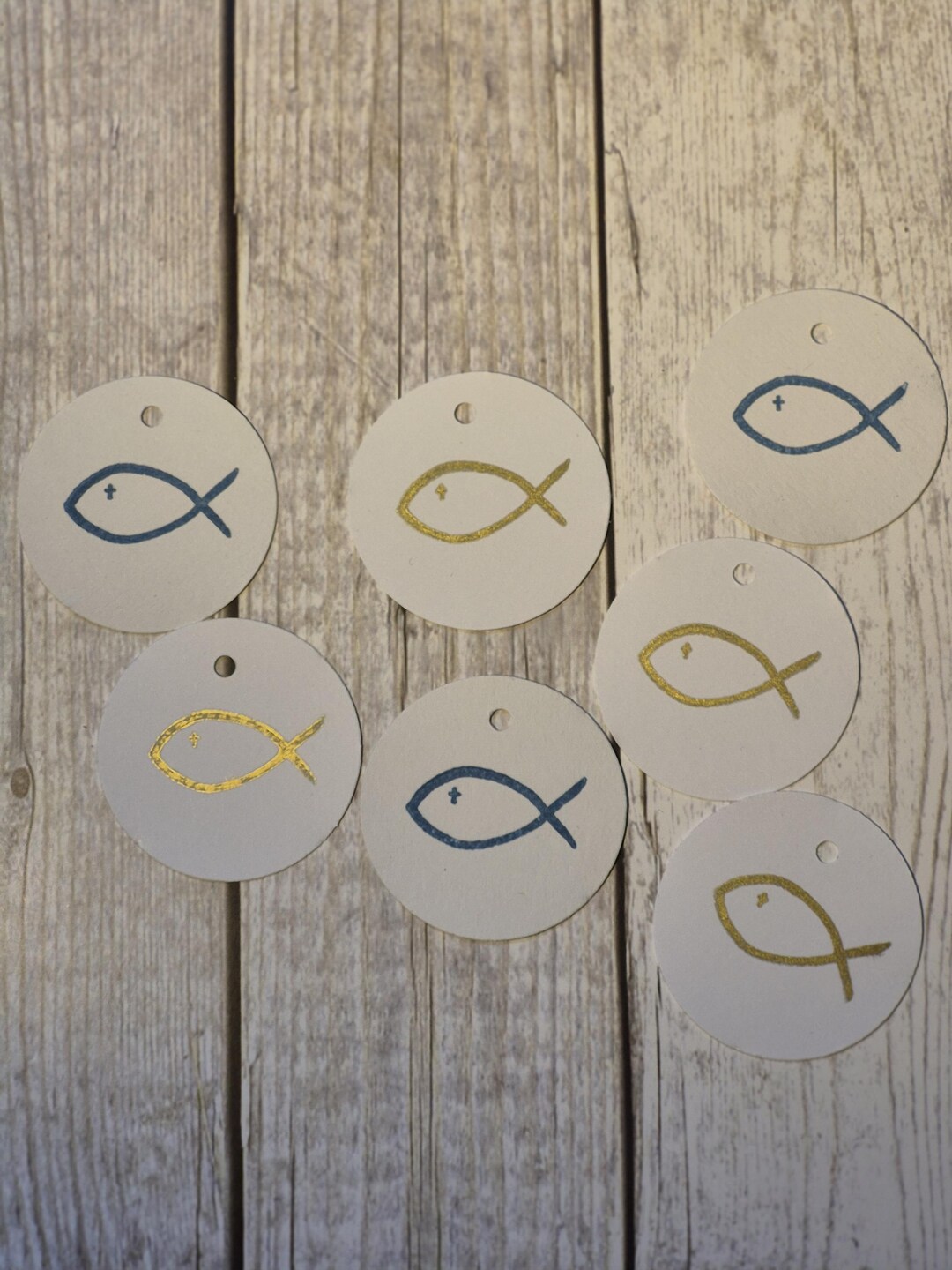 10 X Gift Tags Fish Communion / Baptism - Etsy