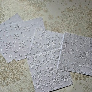 Embossed Design Paper Snowflake Mix - Christmas / Winter - Etsy